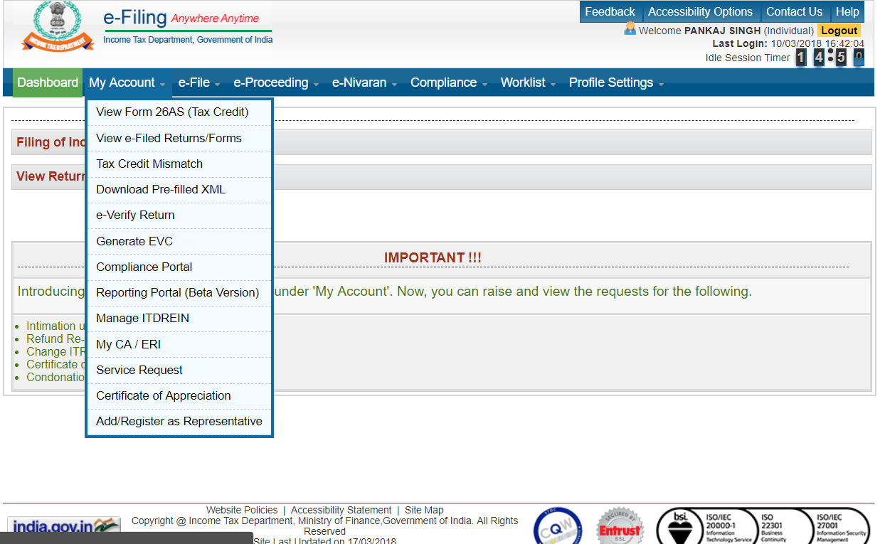 All about ITR-V – myITreturn Help Center