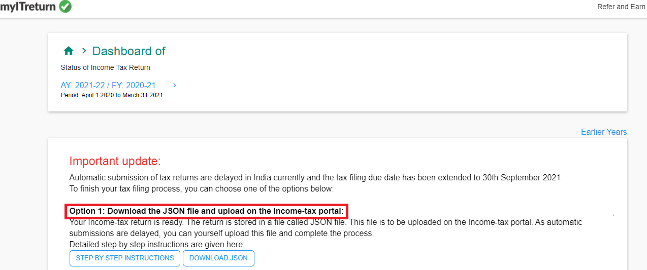 how-to-file-return-through-income-tax-portal-by-uploading-json
