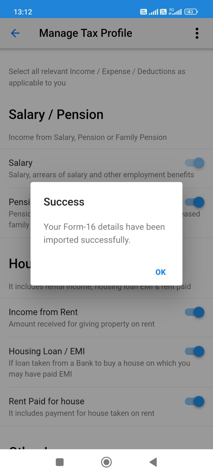 Upload Form-16 and File ITR using mobile app – myITreturn Help Center