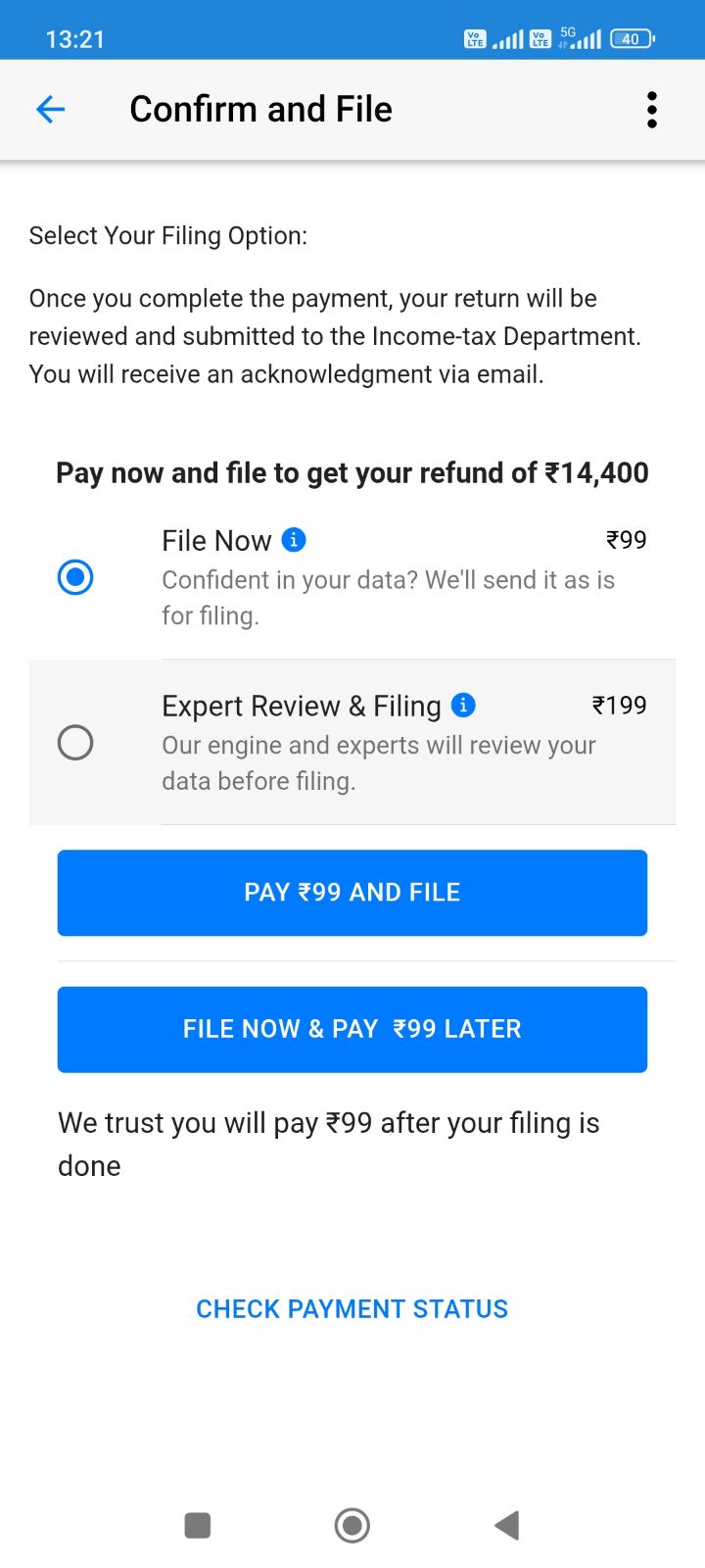 Upload Form-16 and File ITR using mobile app – myITreturn Help Center